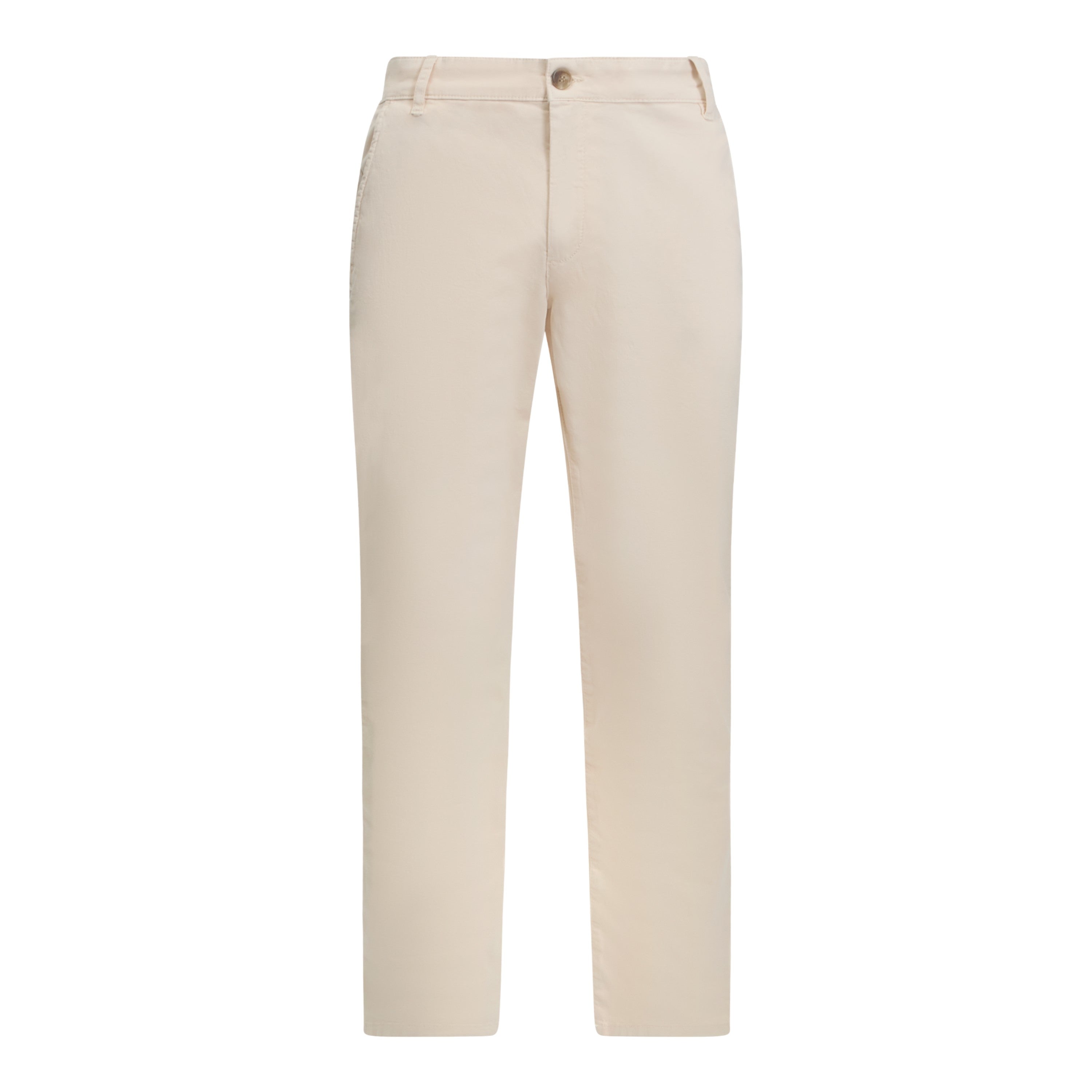 Beige Cotton Straight-Leg Chinos with Subtle Gisada Label – Gisada.com