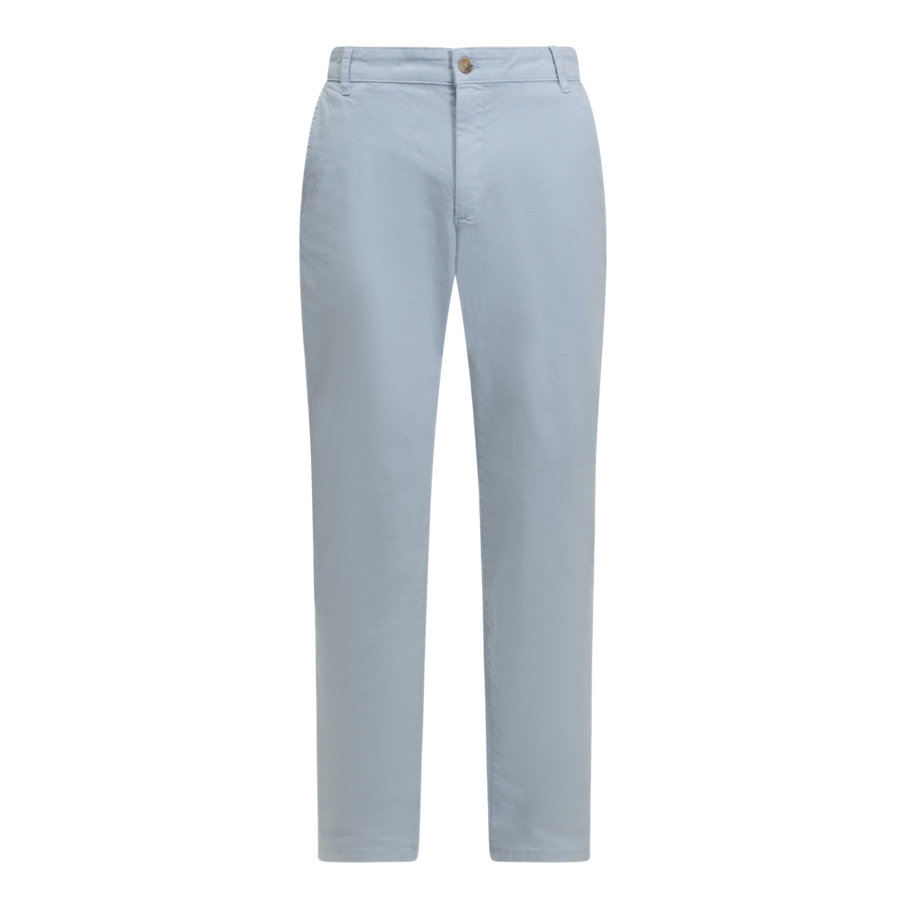 Grey Cotton Chinos – Straight-Leg Fit with Gisada Label – Gisada.com