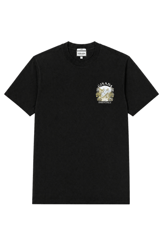 Fine Cotton Jersey Unisex T-Shirt With Print - Gisada.com